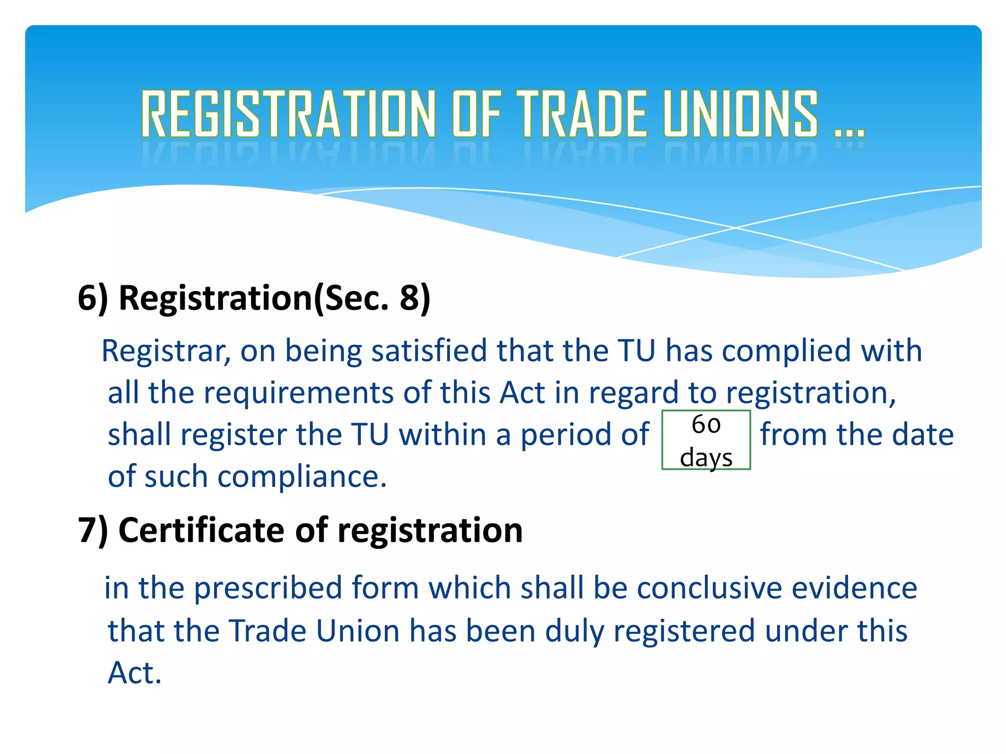 Trade union act, 1926 | PPTX