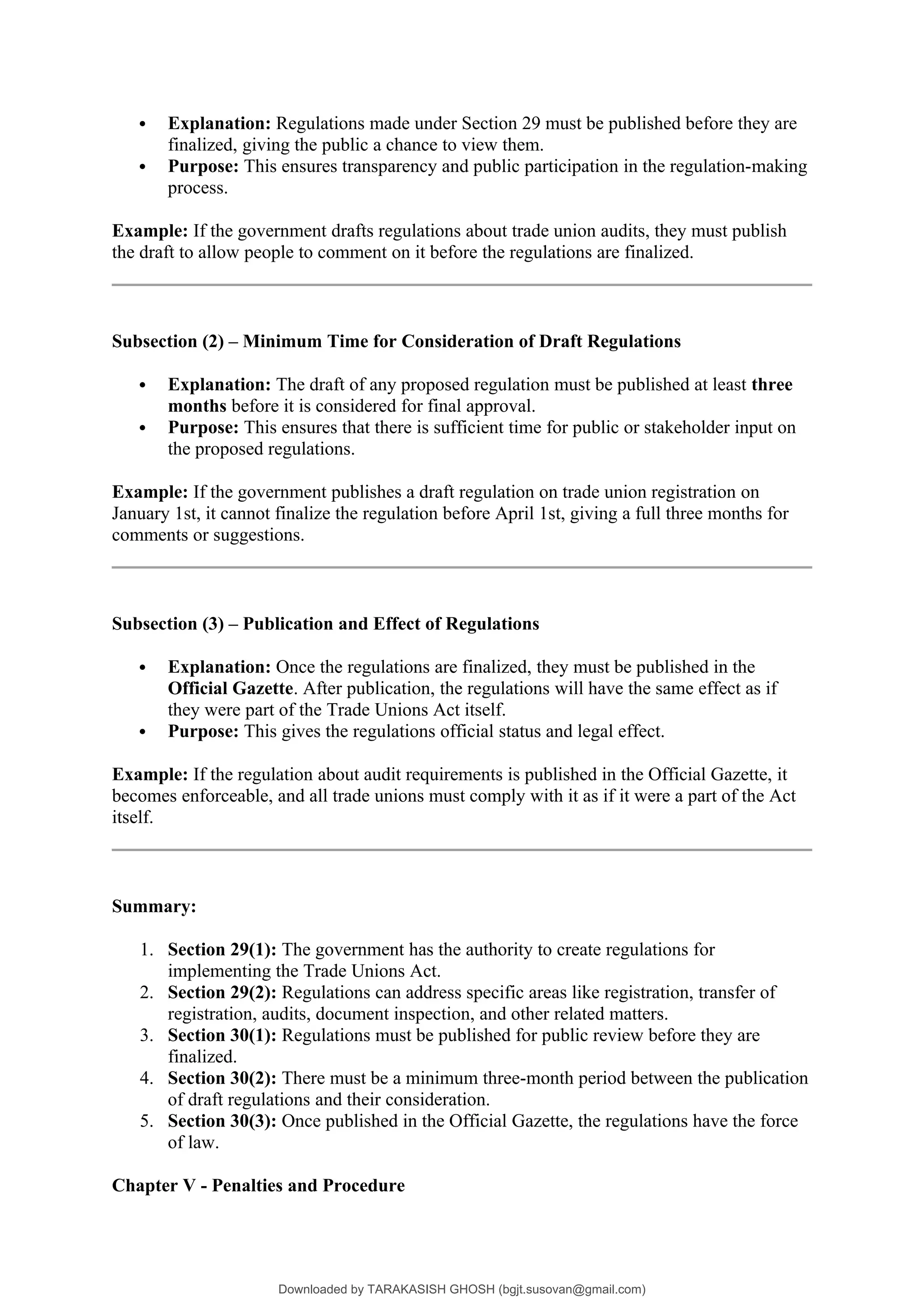 Trade Union ACT NOTES for llb law students | PDF