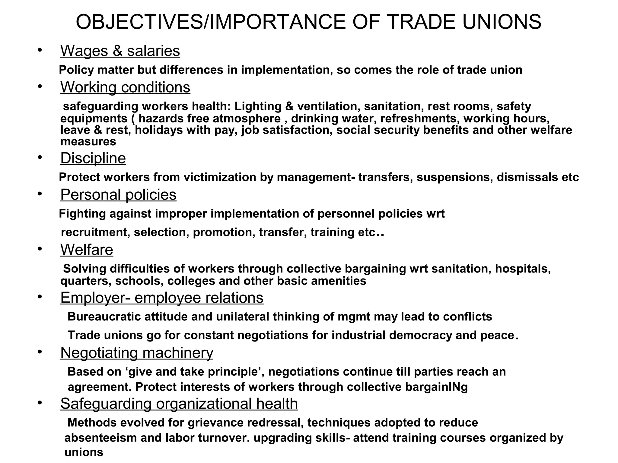 Trade unionism | PPT