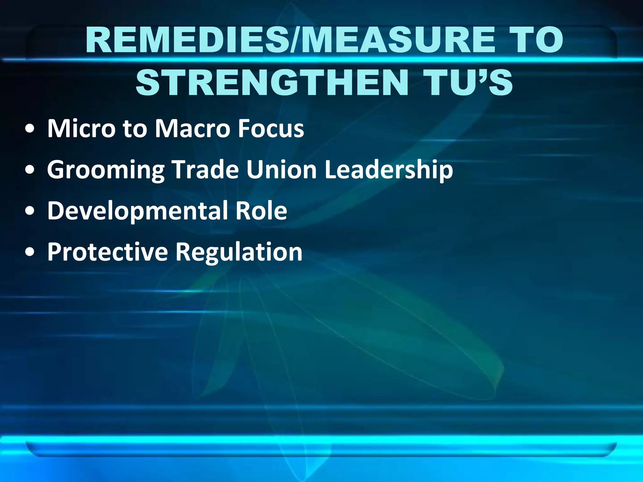 Trade unionism | PPT