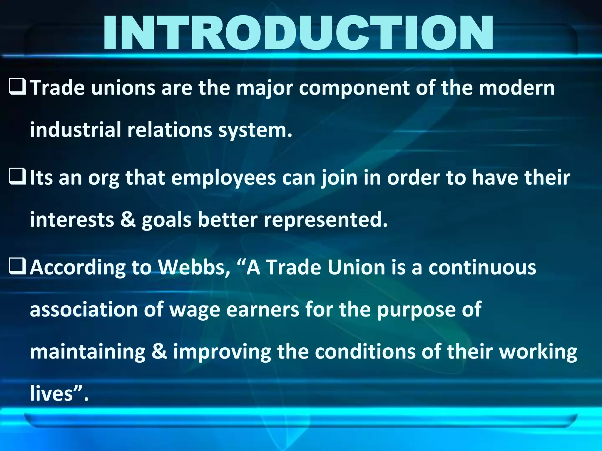Trade unionism | PPT