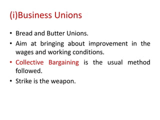 Trade unionism | PPT