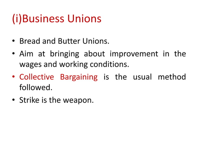 Trade unionism | PPT