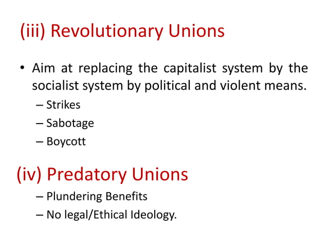 Trade unionism | PPT | Free Download