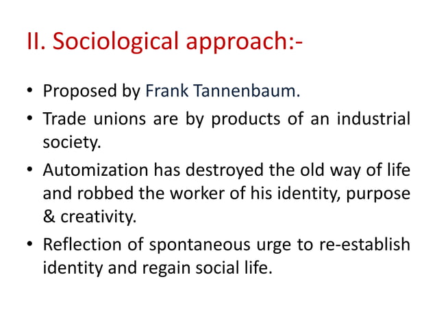 Trade unionism | PPT