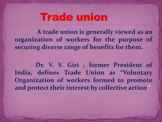 Trade Union Movement | PPTX