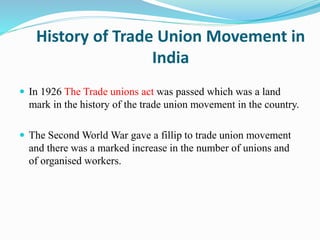 GFGC CHIKKABASUR ( Trade union movement ) | PPTX
