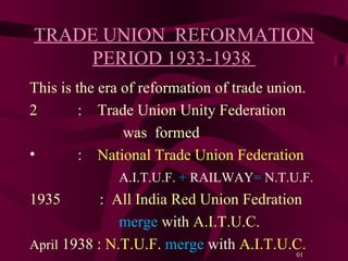 Trade union origin and growth vivek | PPT