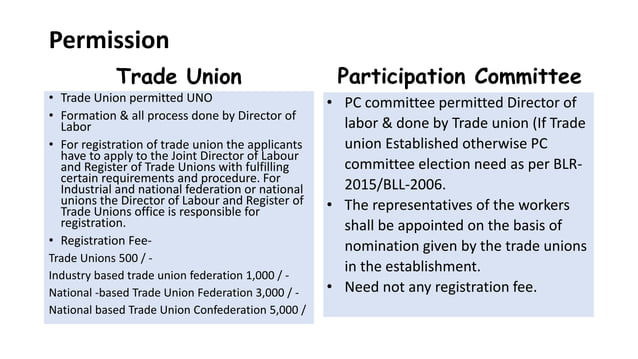 Trade Union & PC Committee.pptx | Elections | Politics