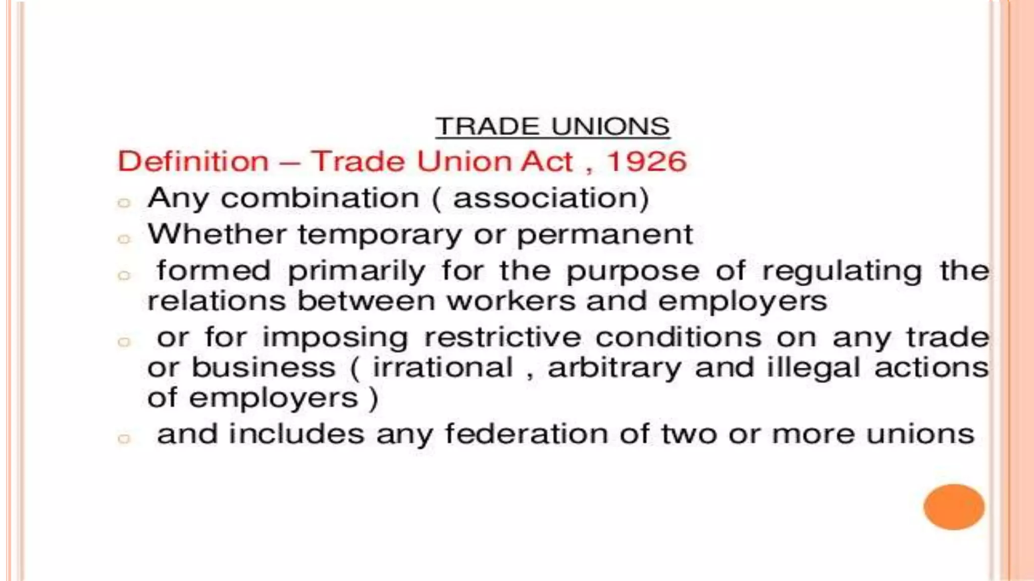 Trade union Introduction and Types of Trade Union | PPTX
