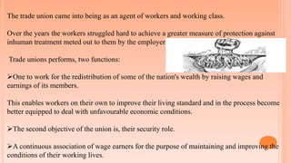 Trade union Introduction and Types of Trade Union | PPTX