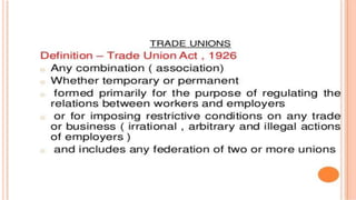 Trade union Introduction and Types of Trade Union | PPTX