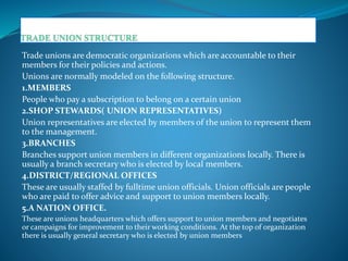 Trade unions: objectives, challenges, advantages,features,financing ...