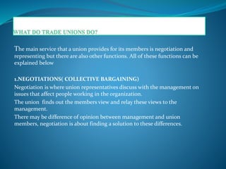 Trade unions: objectives, challenges, advantages,features,financing ...