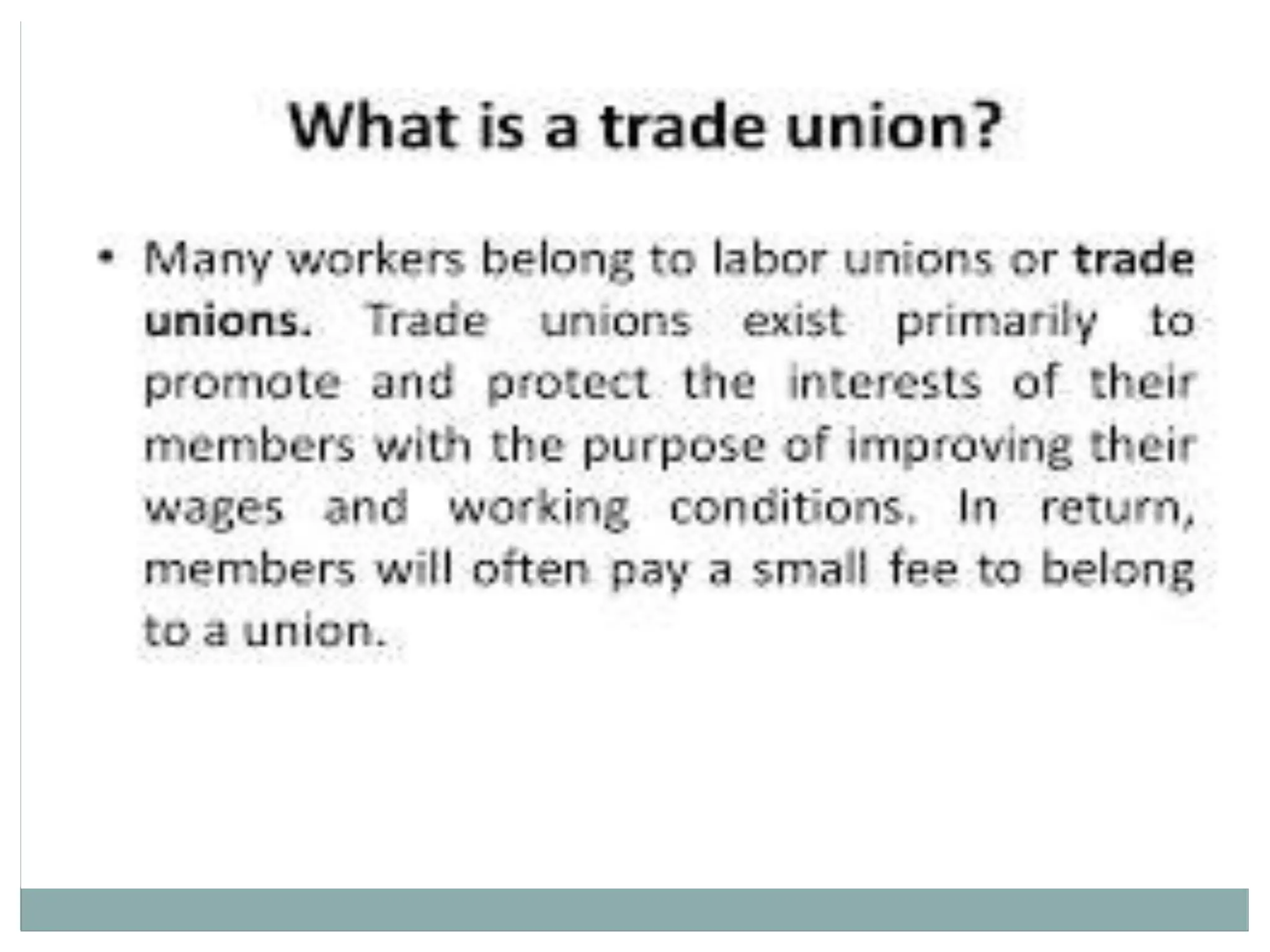 TRADE UNIONS in India , Importance of Trade Unions | PPTX