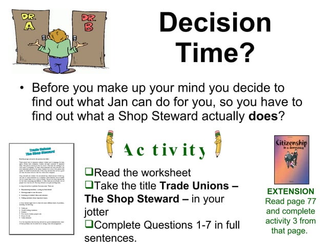 Trade Unions – Shop Steward And Why Join | PPT | Business | Business ...