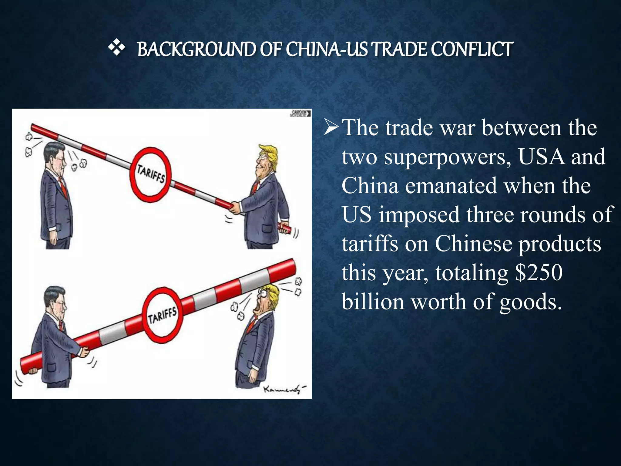 Trade war between us vs china | PPT