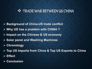 Trade war between us vs china | PPT