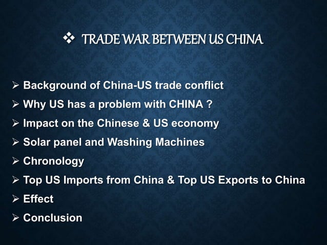 Trade war between us vs china | PPT | Commodities | Economy