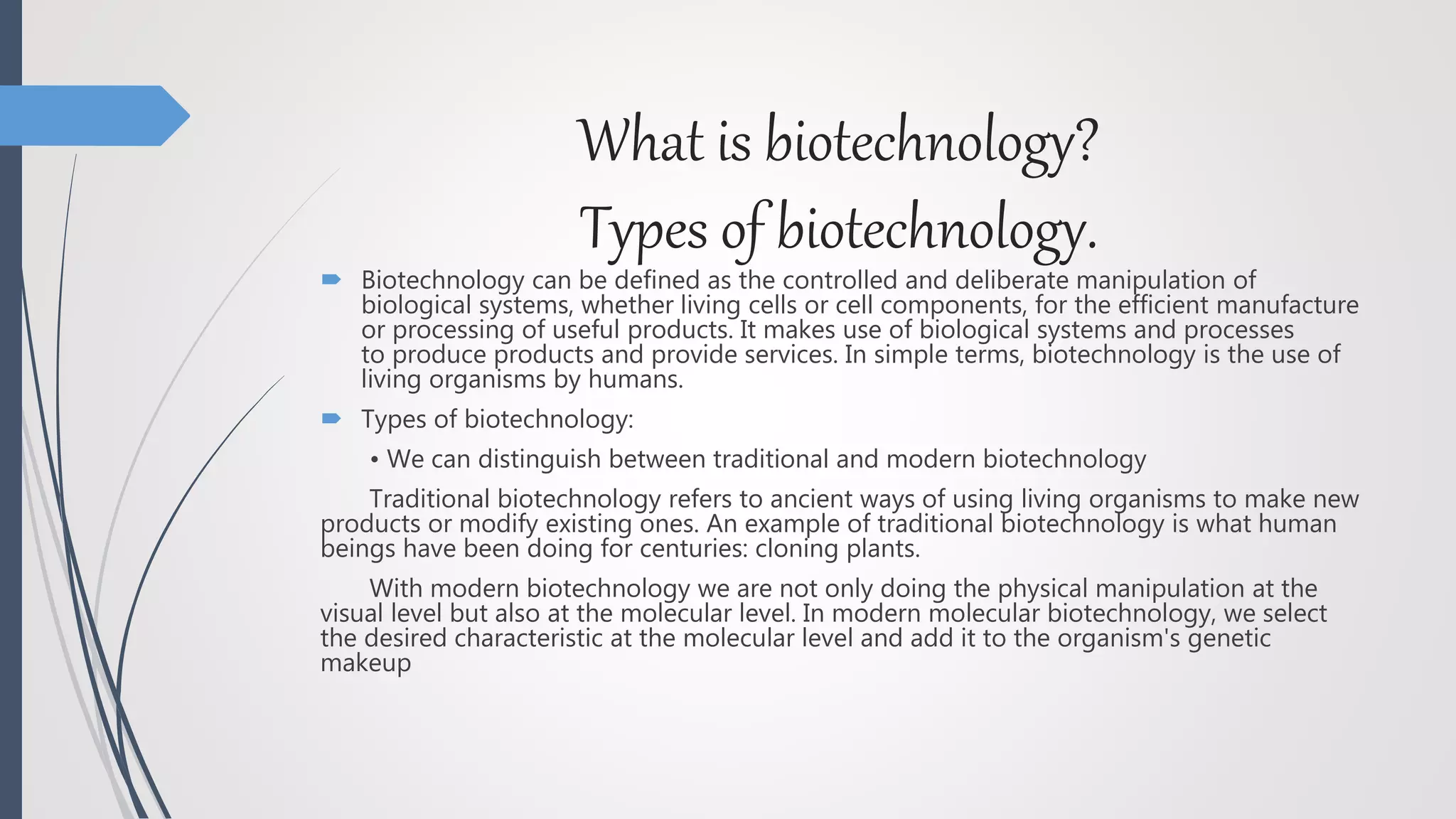Traditional biotechnology | PPTX