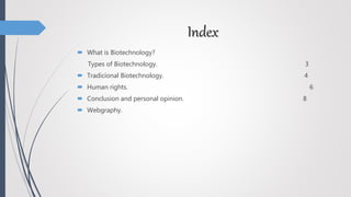 Traditional biotechnology | PPTX