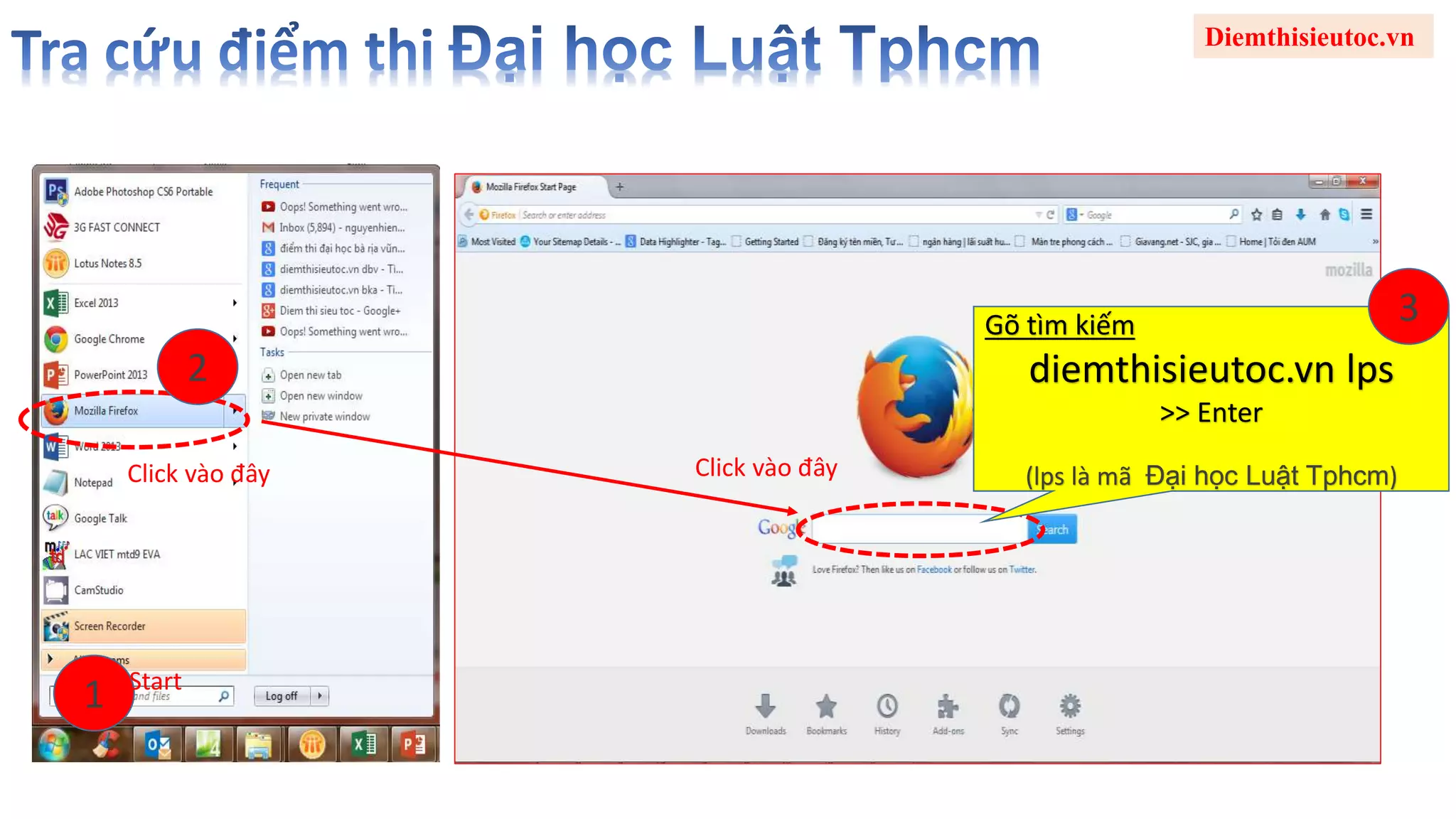 Tra diem thi dai hoc luat tphcm - diemthisieutoc.vn
