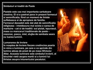 Tradiții și obiceiuri | PPT