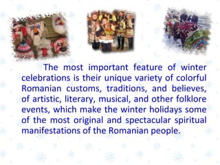 Winter holidays in Romania | PPT