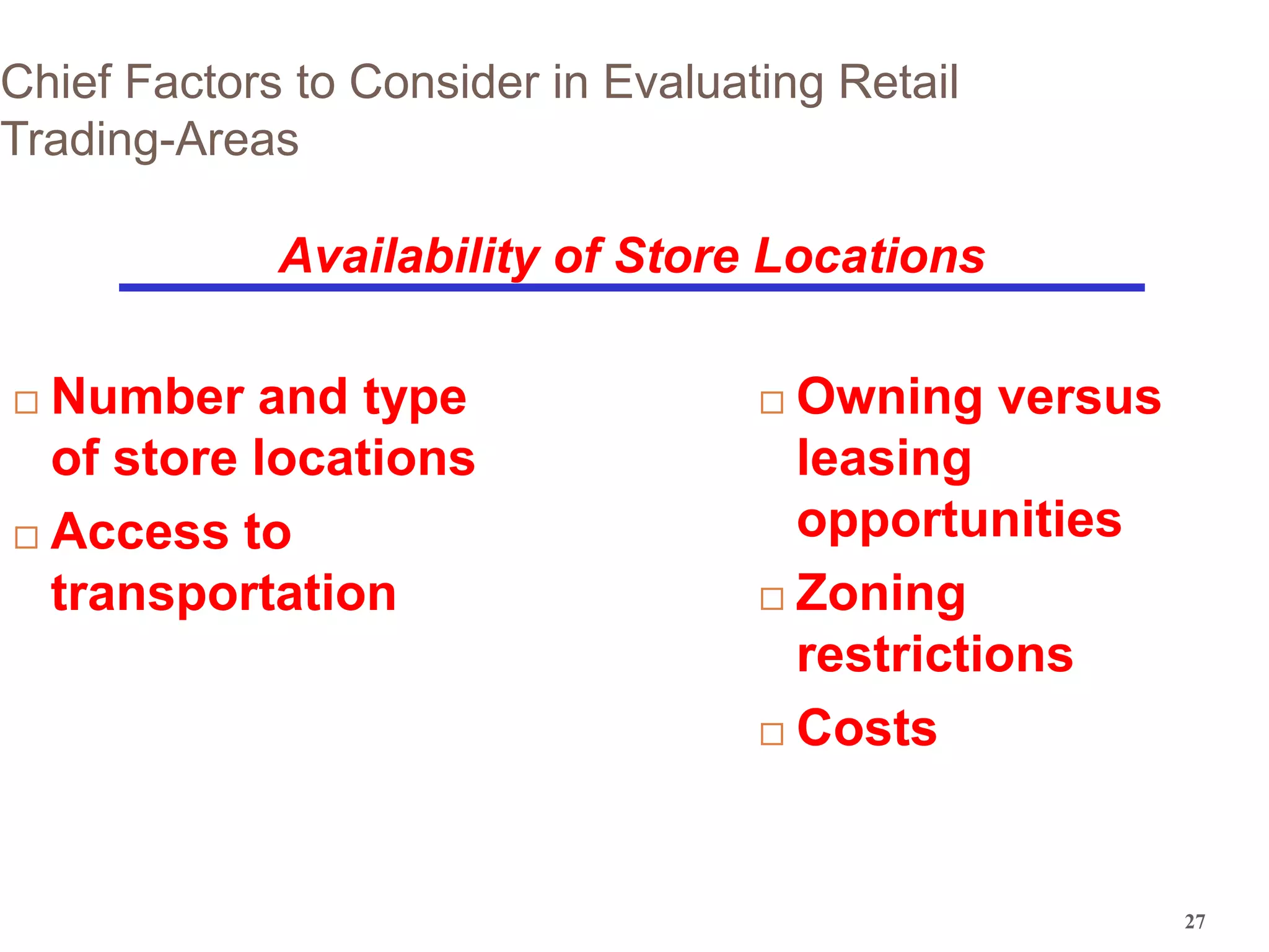 Trading area analysis | PPTX