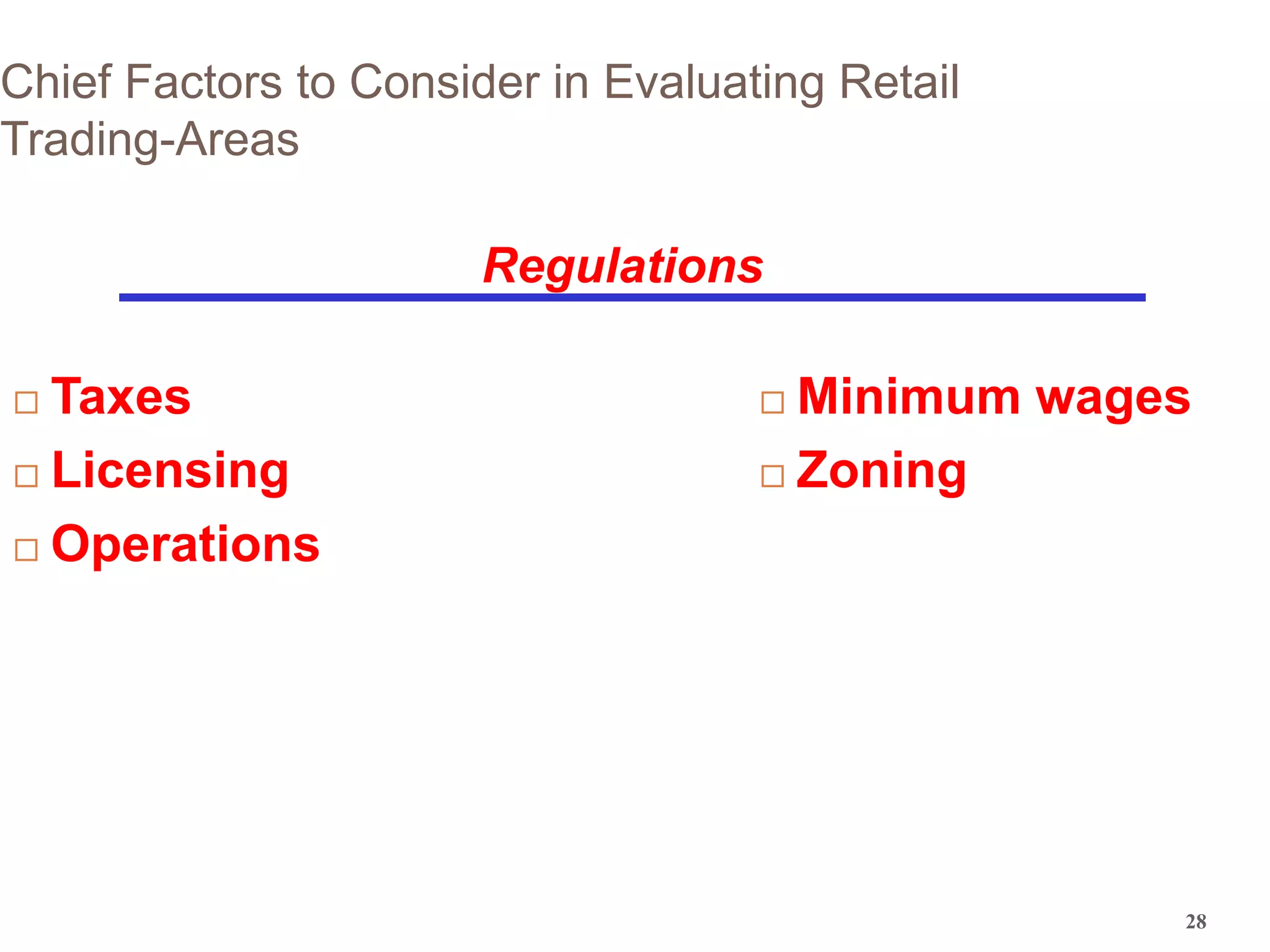 Trading area analysis | PPTX