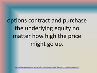 Trading Compound Options | PPTX