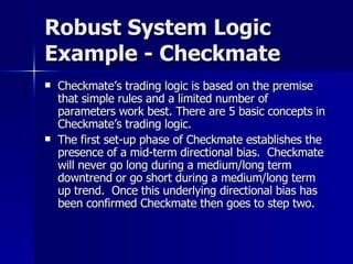 Trading System Seminar Handout | PPT