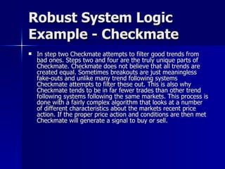 Trading System Seminar Handout | PPT