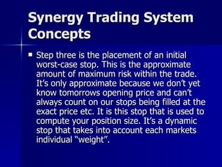Trading System Seminar Handout | PPT