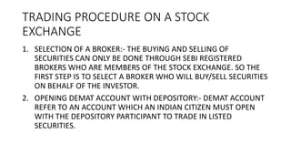 trading 1.pptx | Stocks and Bonds | Personal Investing