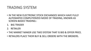 trading 1.pptx | Stocks and Bonds | Personal Investing