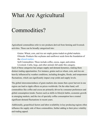 Trading Agricultural Commodities: Beginner’s Guide (2025 Profit Secrets ...