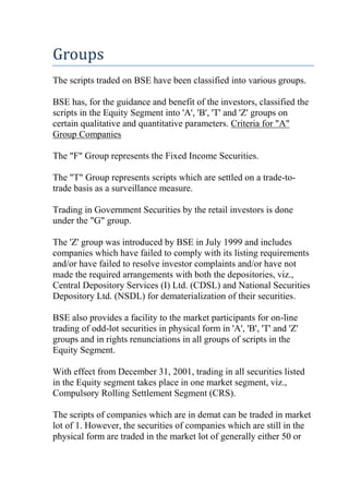 Trading and settelment in stock exchange..docx1 | DOCX