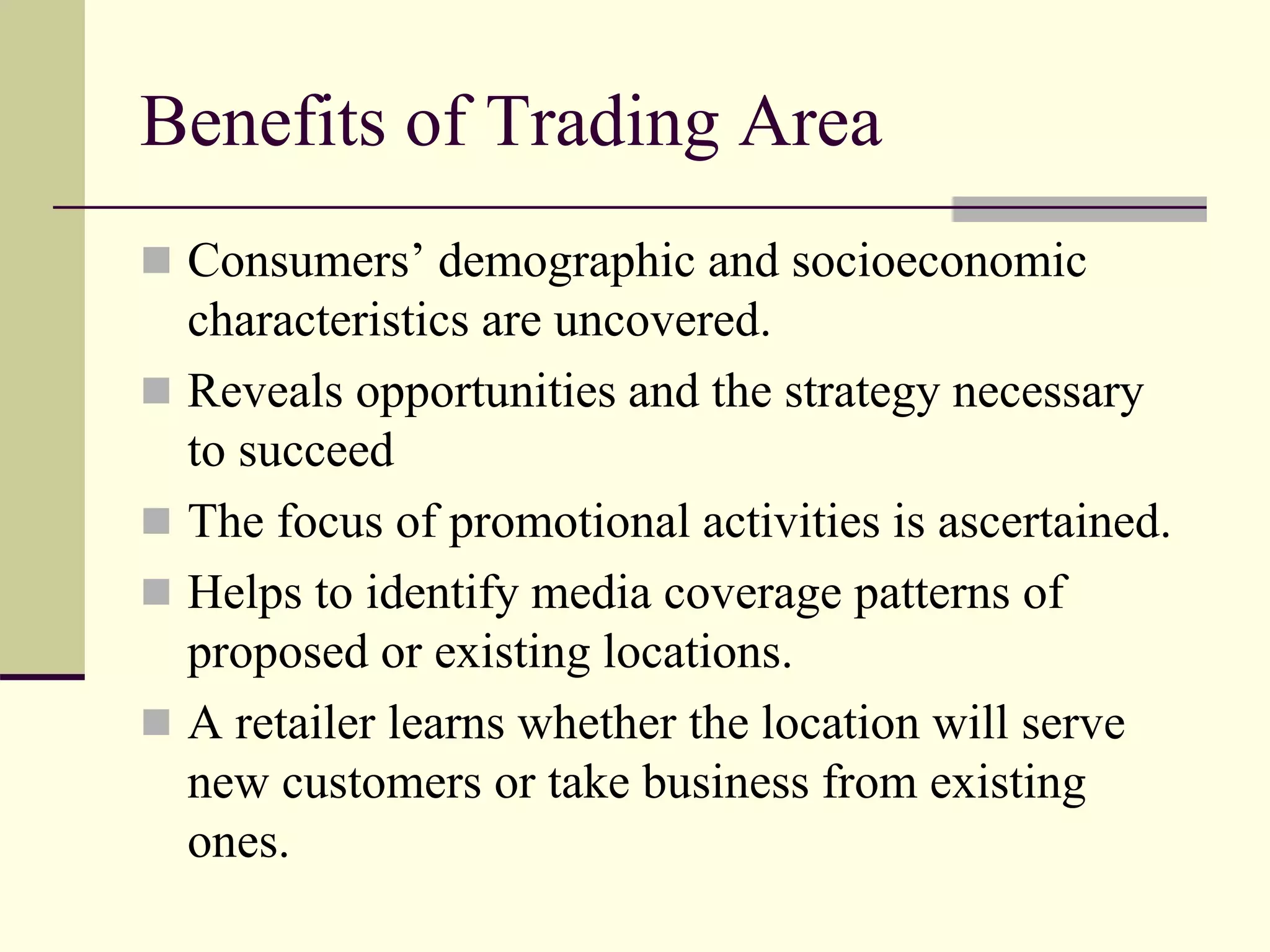 Trading area analysis | PDF