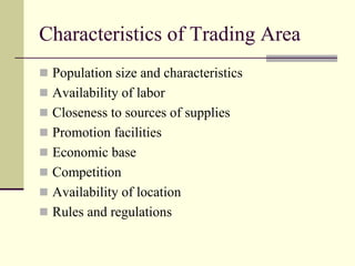 Trading area analysis | PDF