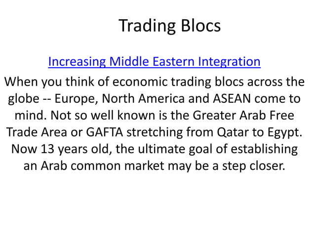 Trading blocs | PPTX | Business | Business and Finance