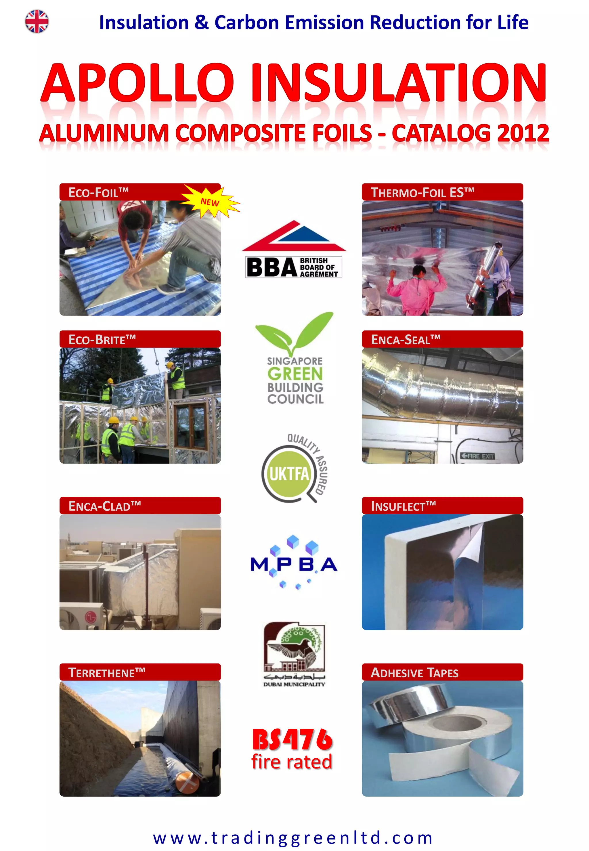 Apollo Insulation Aluminum Composite Foils - Catalog 2012 | PDF