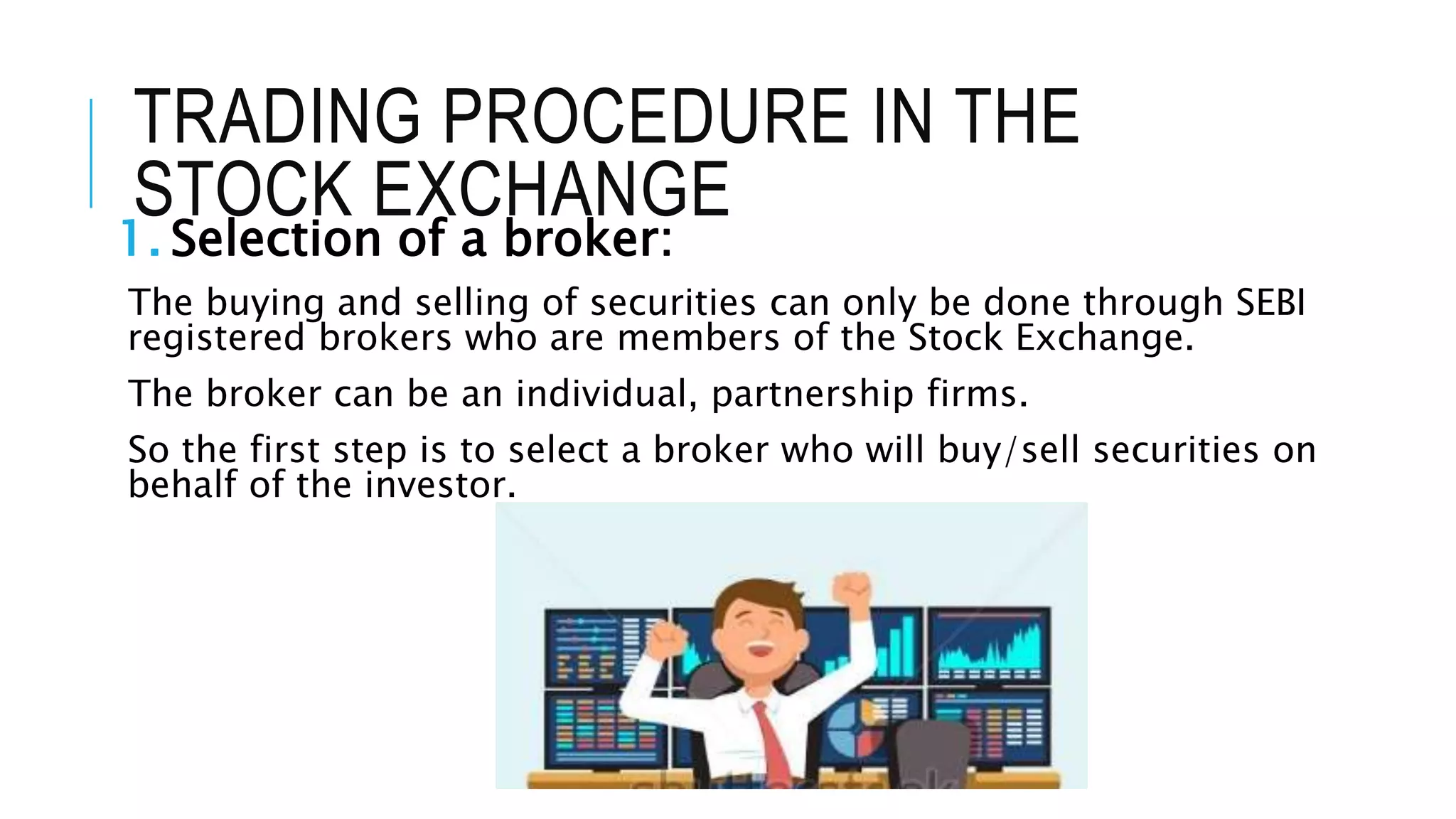 Trading in the stock market | PPTX