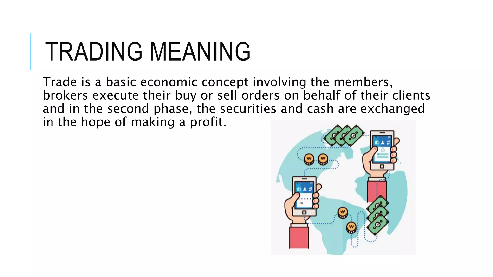 Trading in the stock market | PPTX