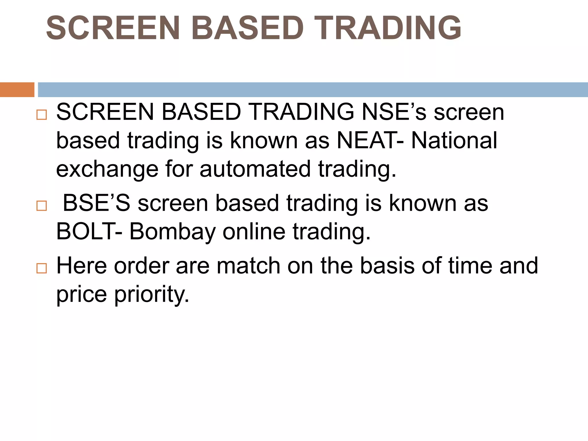 Trading mechanism | PPTX