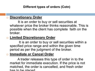 Trading mechanism | PPTX