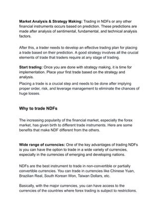 What is NDF and how to start trading NDFs | PDF