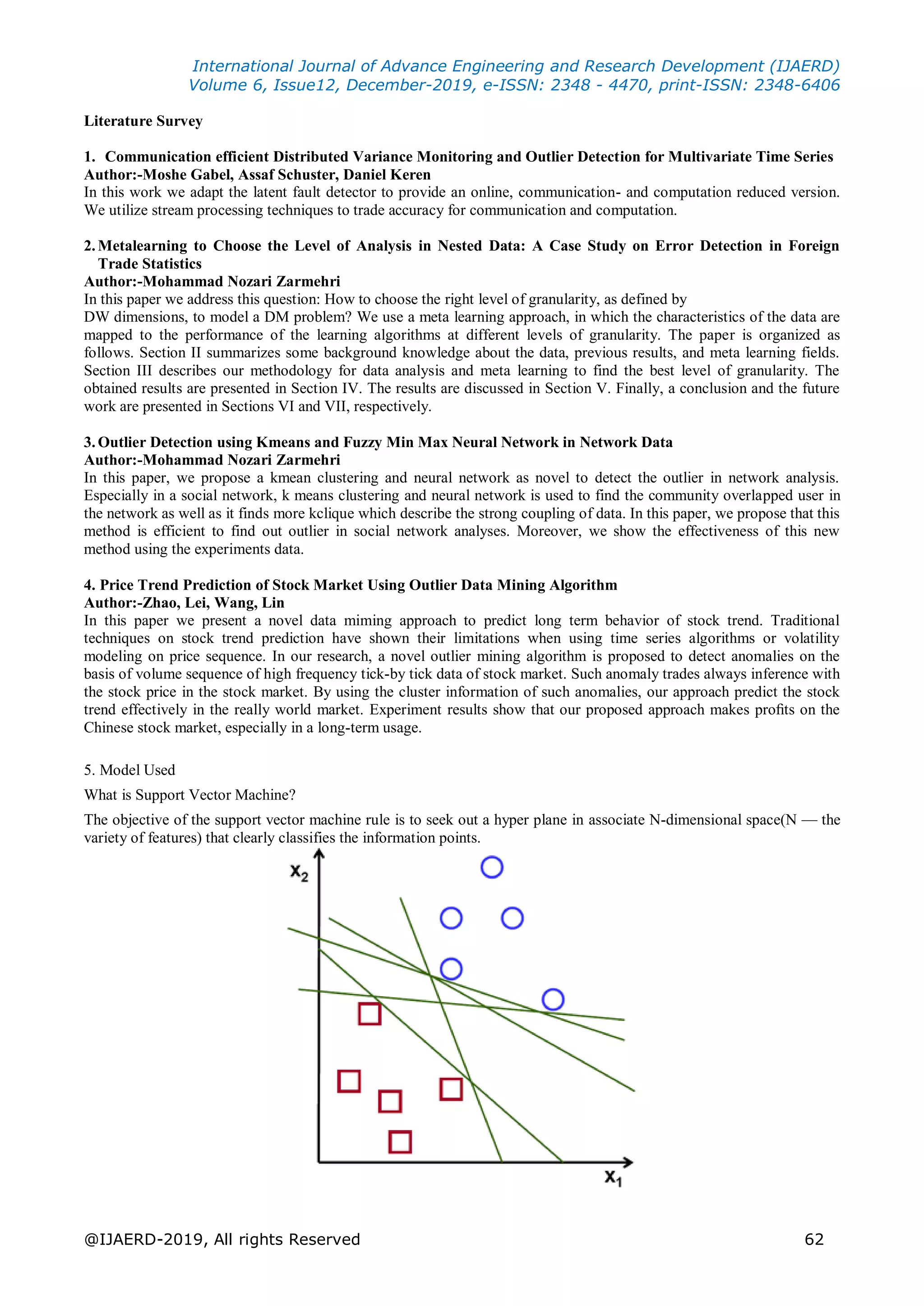 Trading Outlier Detection Machine Learning Approach Pdf