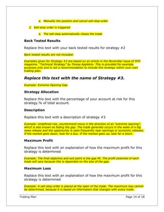 Trading plan | DOC