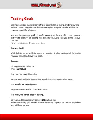 Trading plan | PDF